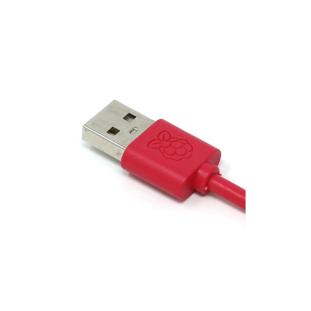 Official Raspberry Pi Micro-USB Cable – 1m Red/Black | SB Components
