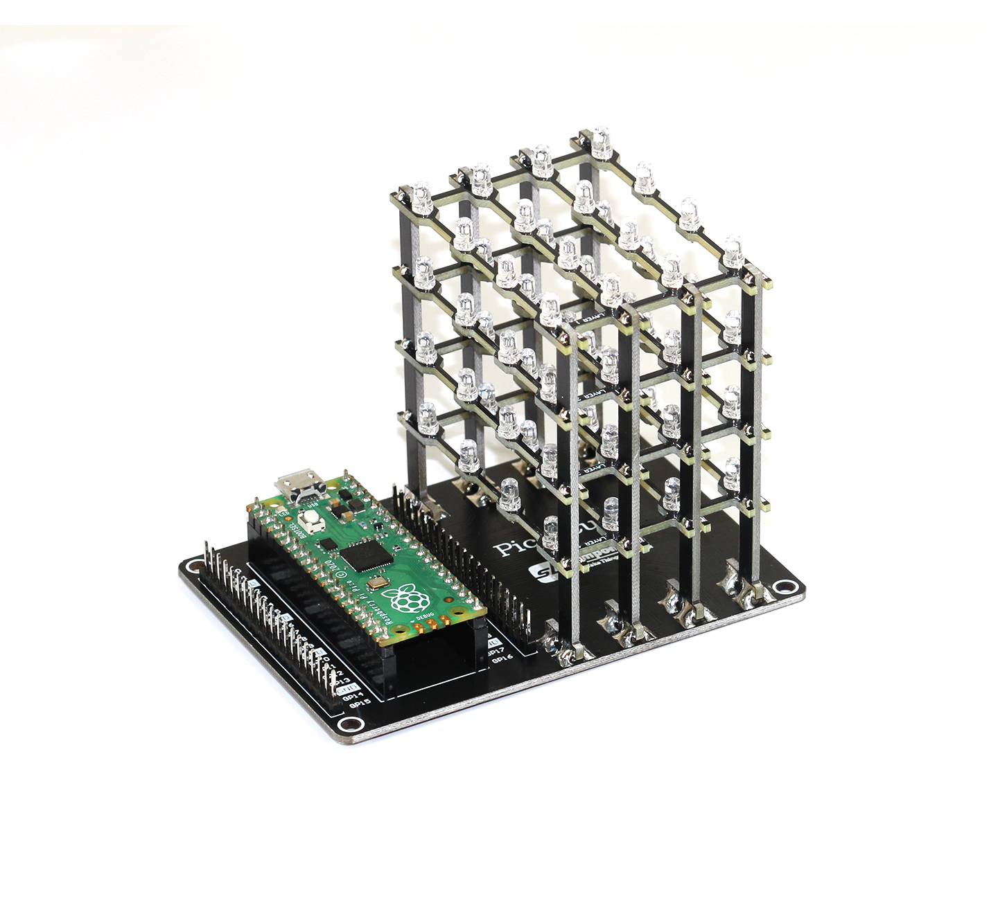 Pico Cube Unassembled | LED Cube For Raspberry Pi Pico – SB Components Ltd