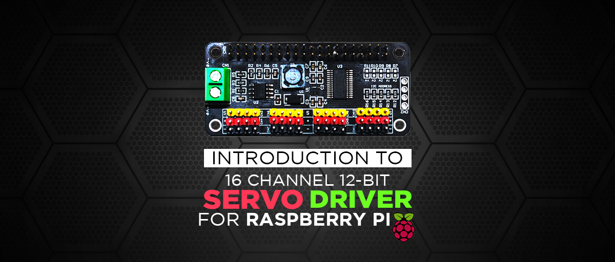 Servo Driver for Raspberry Pi | 16 Channel Servo Driver HAT for Raspberry Pi