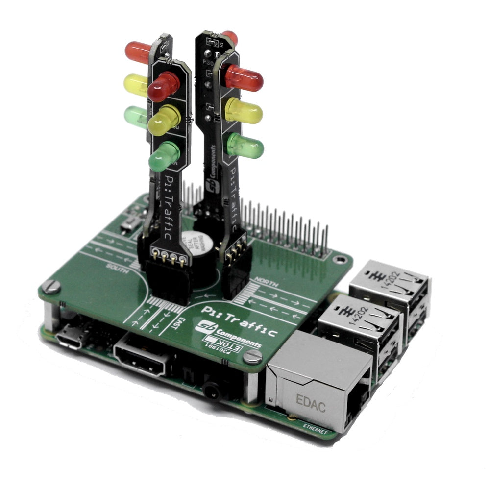 PiTraffic - A Traffic Light Shield for Raspberry Pi 3