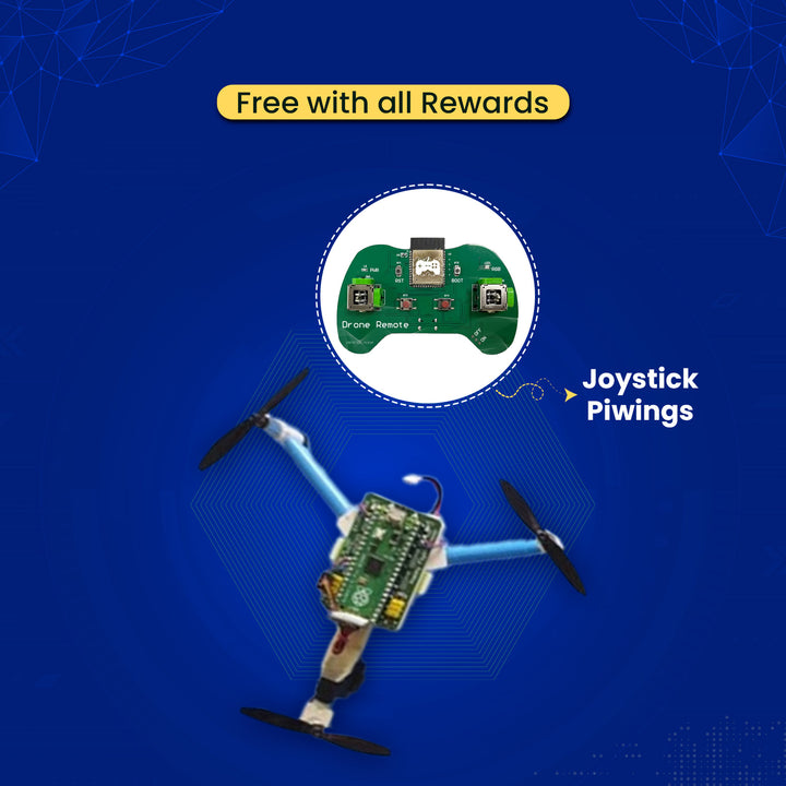 Home PiWings Tricopter - Innovative Educational Drone Kit with Raspberry Pi Pico Flight Controller
