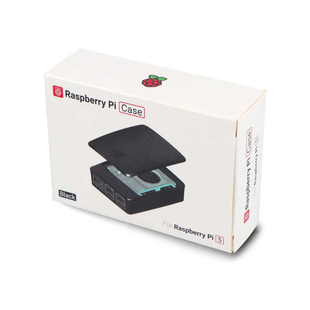 Raspberry Pi 5 Case with Fan & Heatsink – SB Components | Black or Red ...