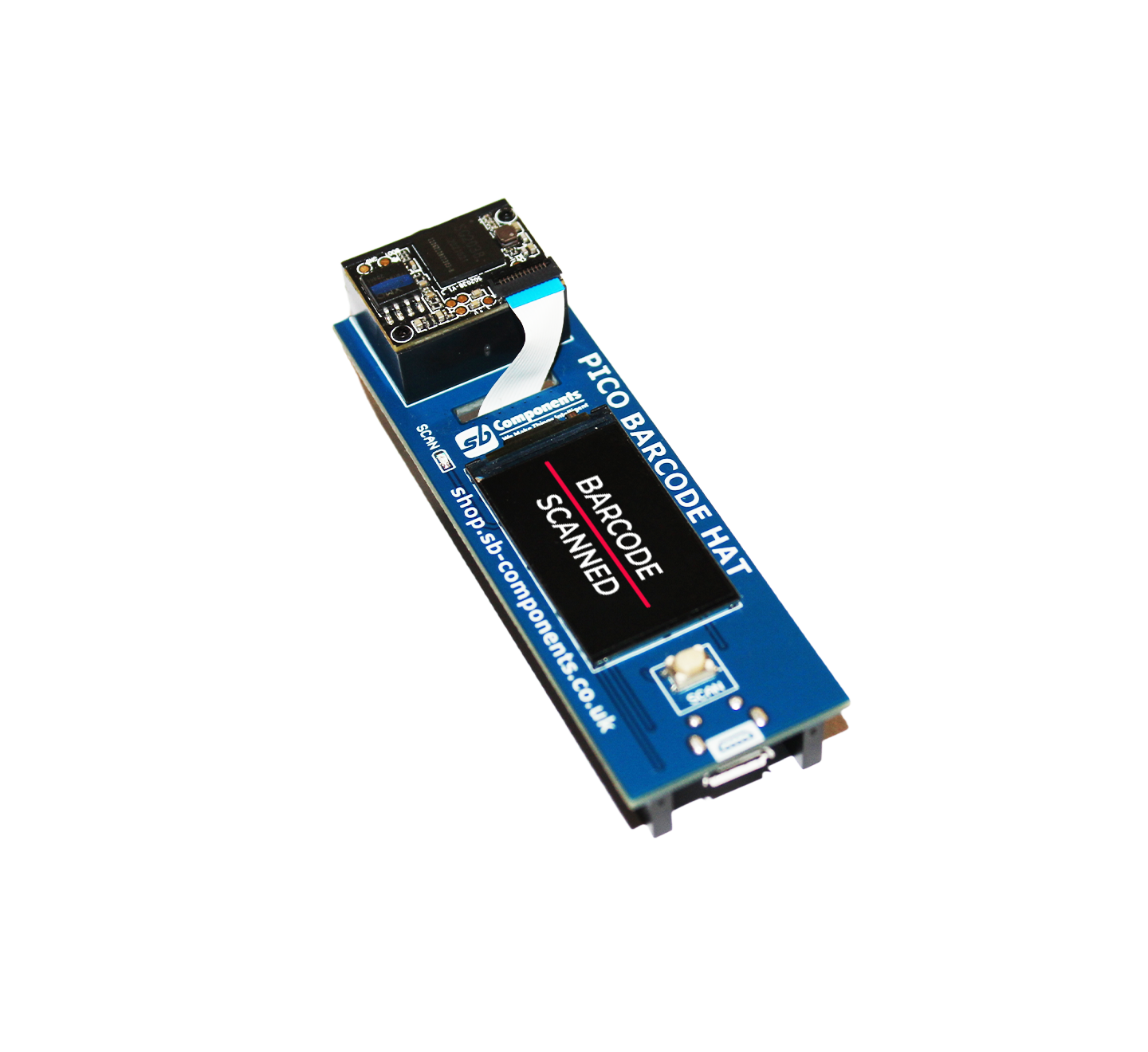 Barcode HAT for Rapsberry Pi Pico - SB Components – SB Components Ltd