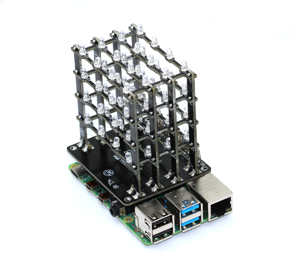 PiCube: 4x4x4 LED Cube Kit | Raspberry Pi Led Cube Kit