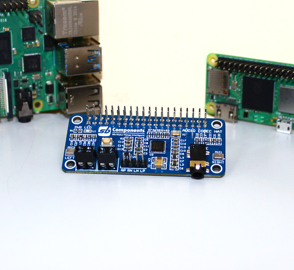 Audio Codec HAT for Raspberry Pi - SB Components – SB Components Ltd