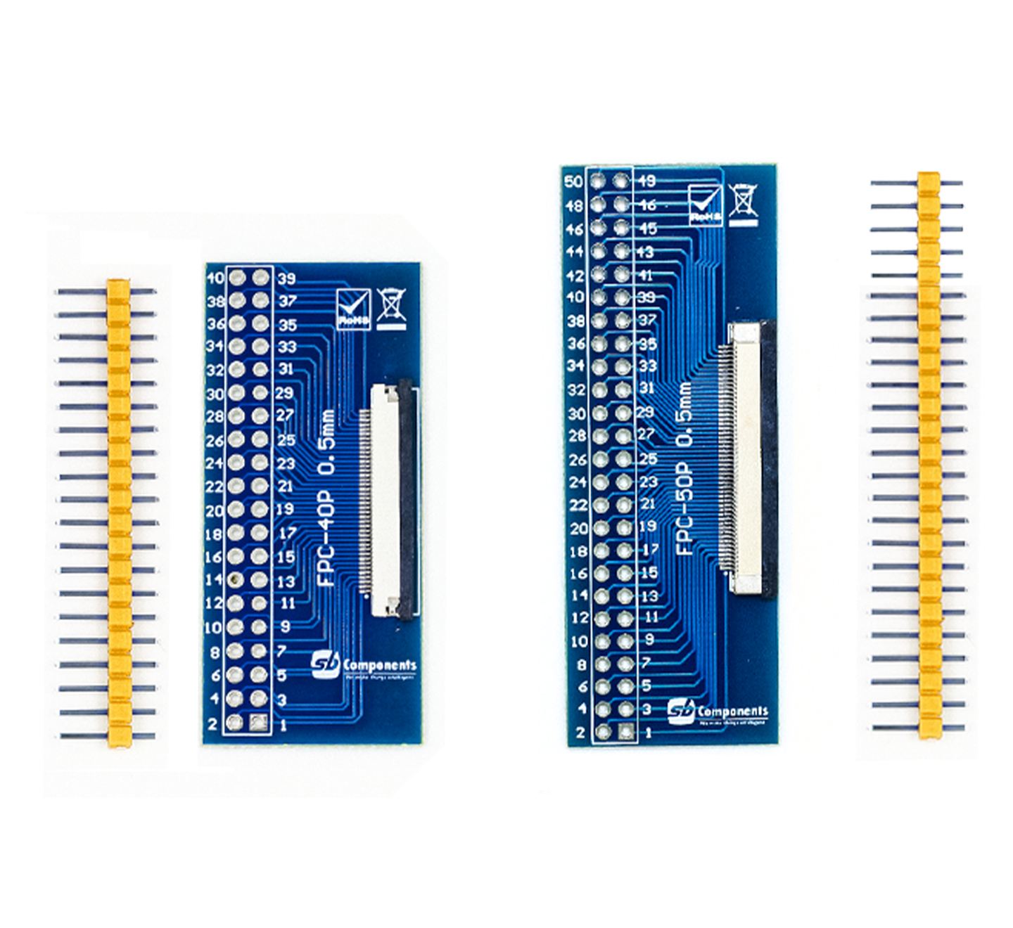 FFC/FPC Adapter Board - 40 and 50 pins - SB Components