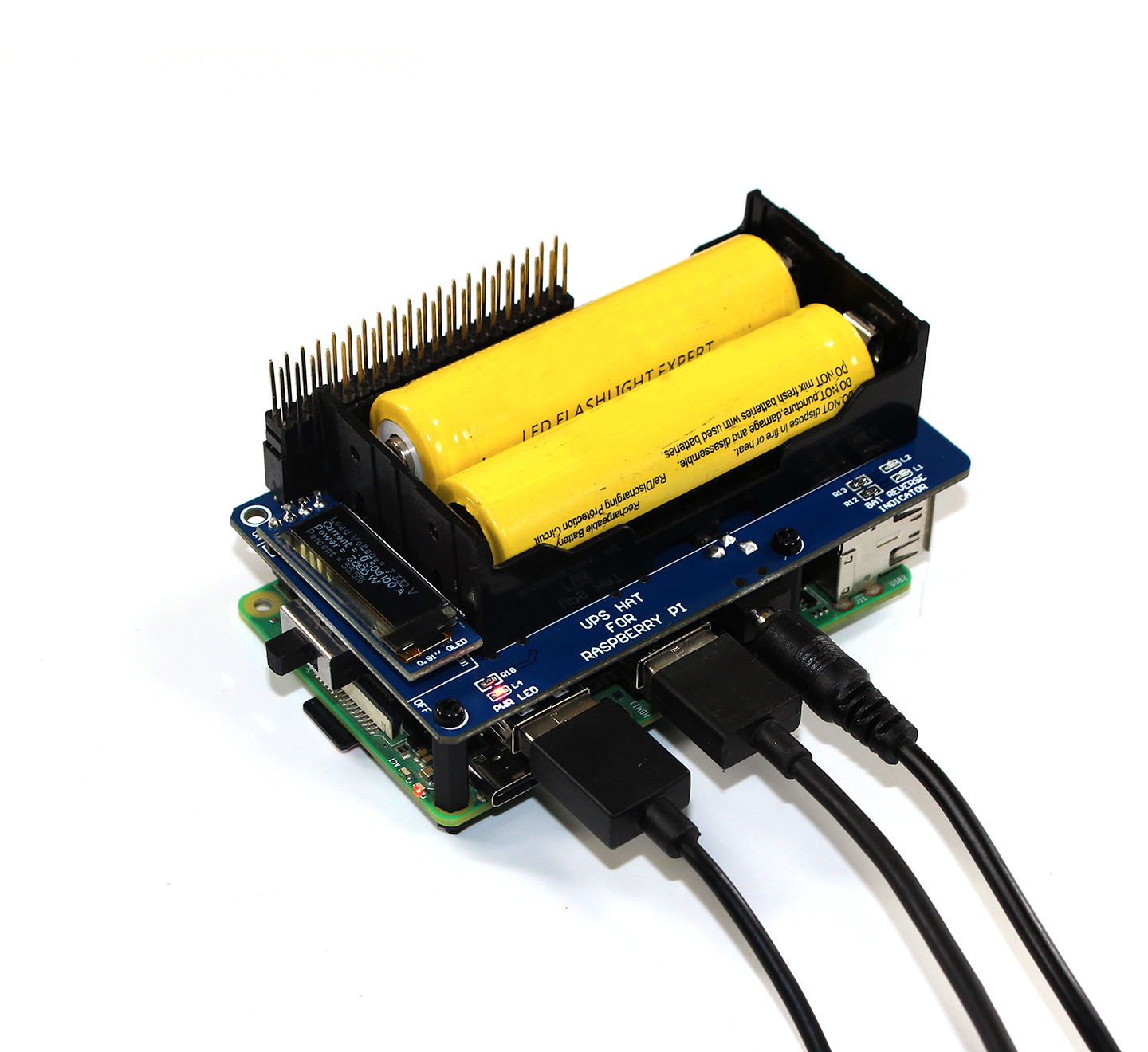 Uninterruptible Power Supply (UPS) HAT For Raspberry Pi - SB Components ...