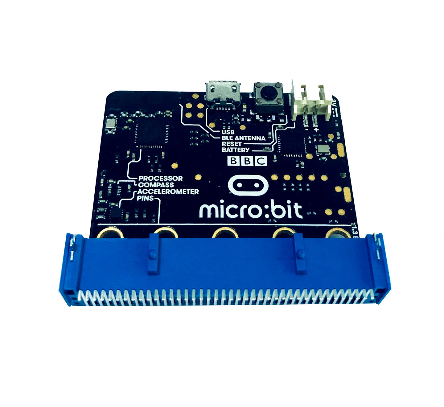 BBC micro:bit Header 40P 90 Degree Angle SMT Edge Connector - Blue ...